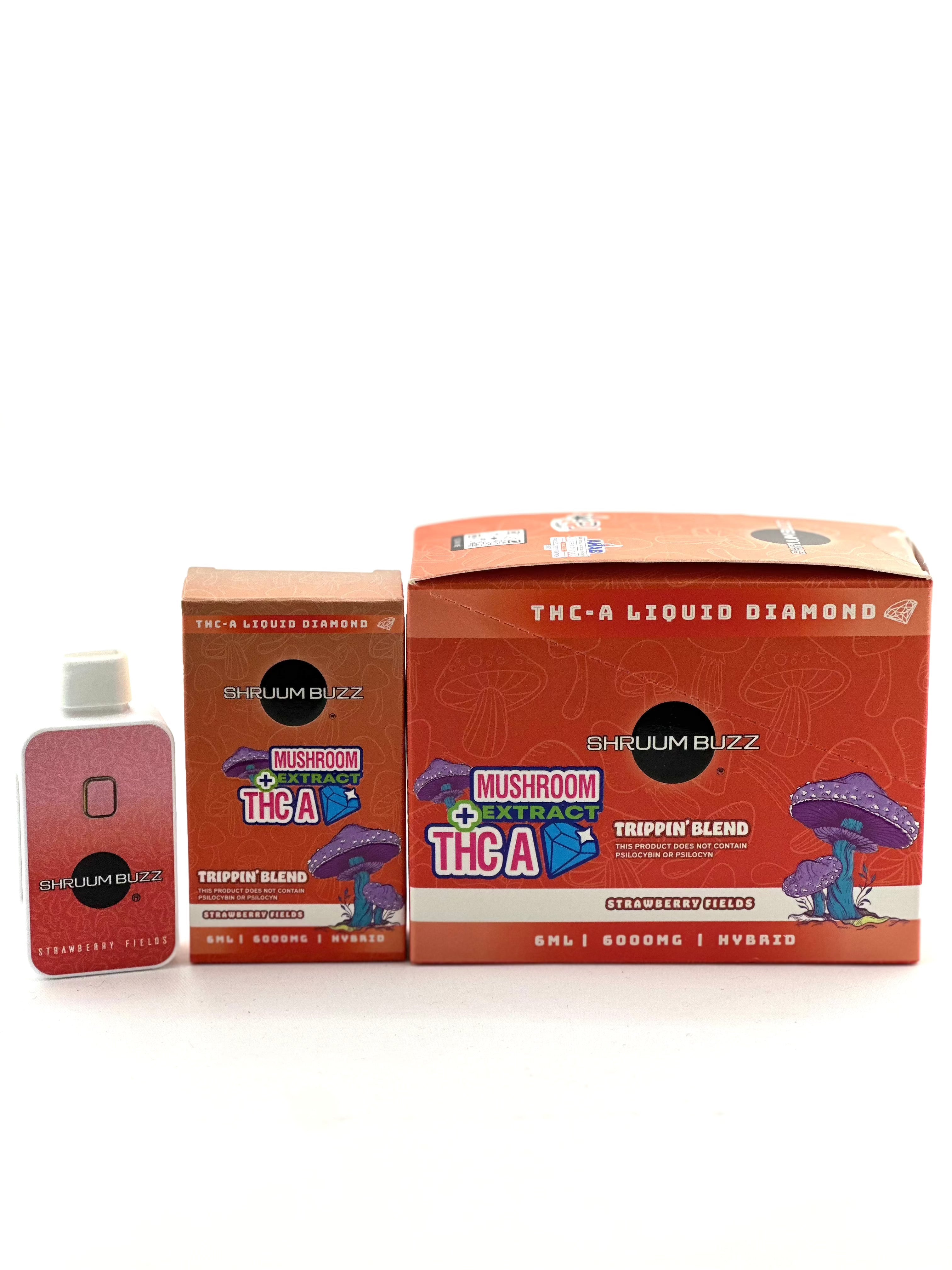 Shruum Buzz 6g Mushroom Extract+THC-A Liquid Diamond 6000mg Trippin ...