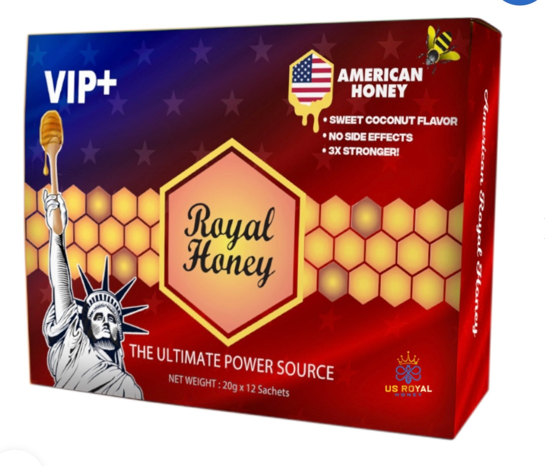Royal Honey VIP+ America Honey 12ct Sachets Box | Best Price in 2024 at ...