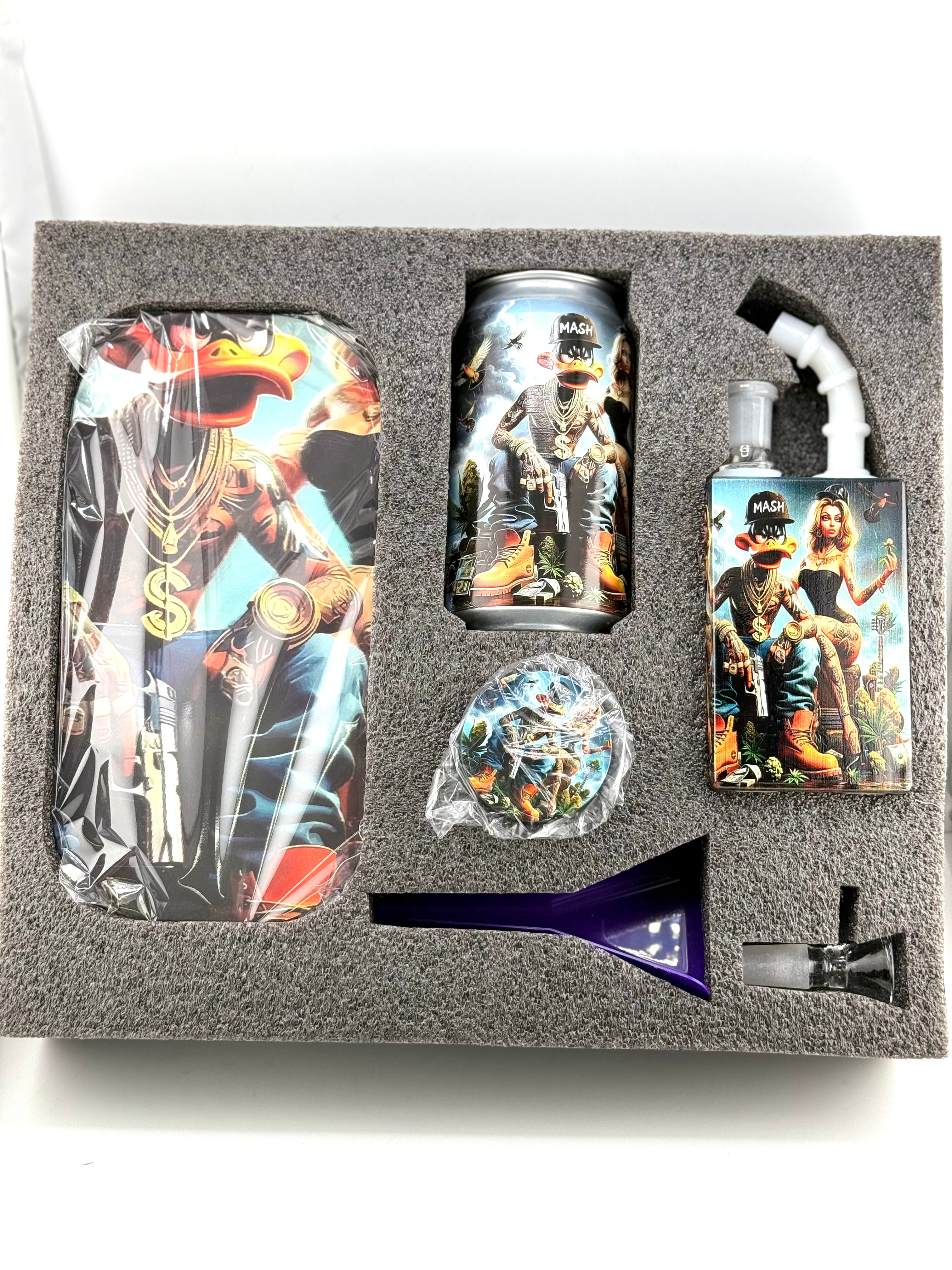 Juice Bong + Stash Can Smoking Set 7pcs (Windowed Box) 1ct Box | Best ...