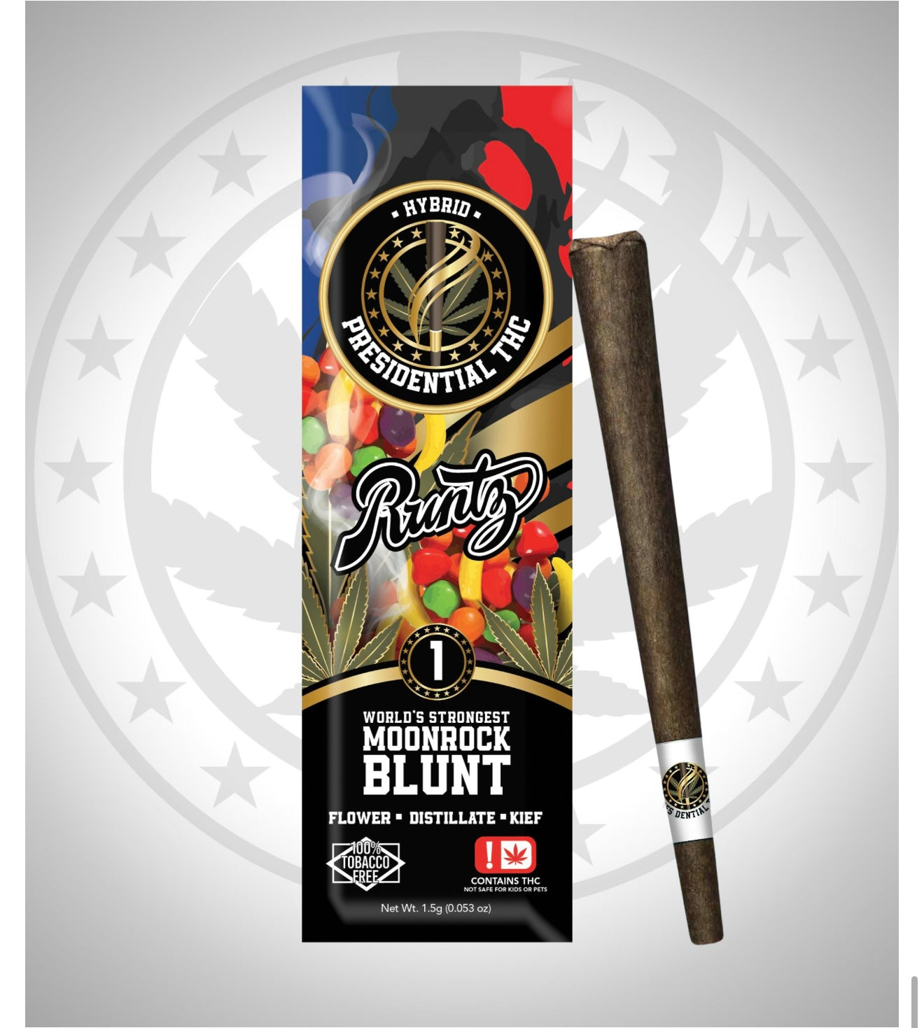 Presidential THC Moonrock & Liquid Diamonds - 1pk Blunts 10ct Display ...