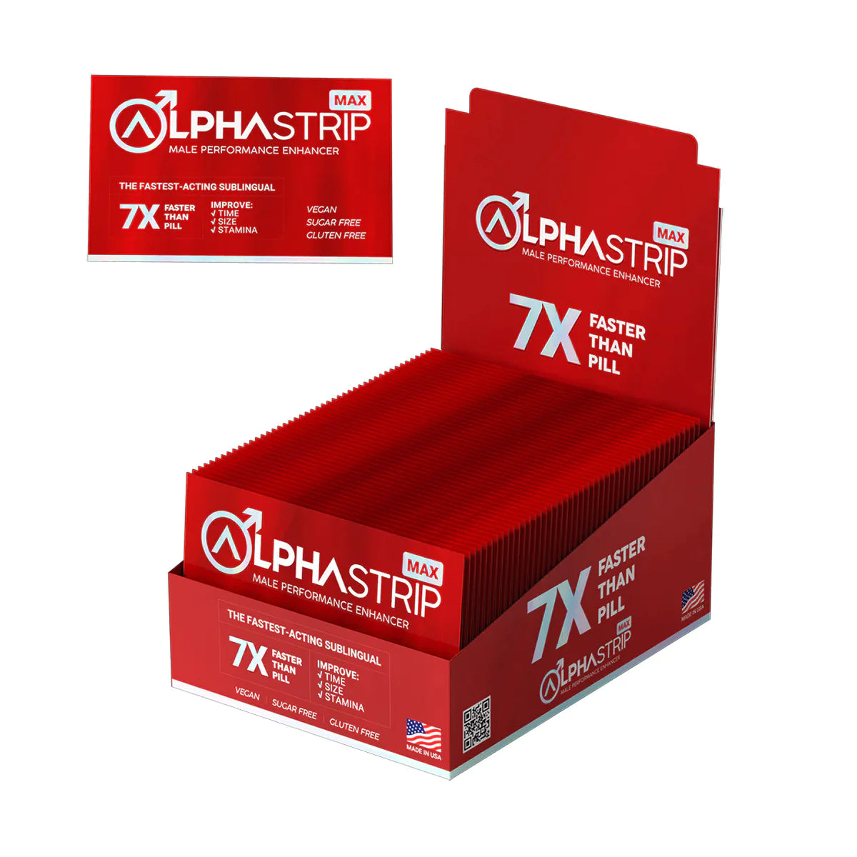 Alpha Strip Male Enhancement - Max 7X 36ct Display | Best Price in 2024 ...